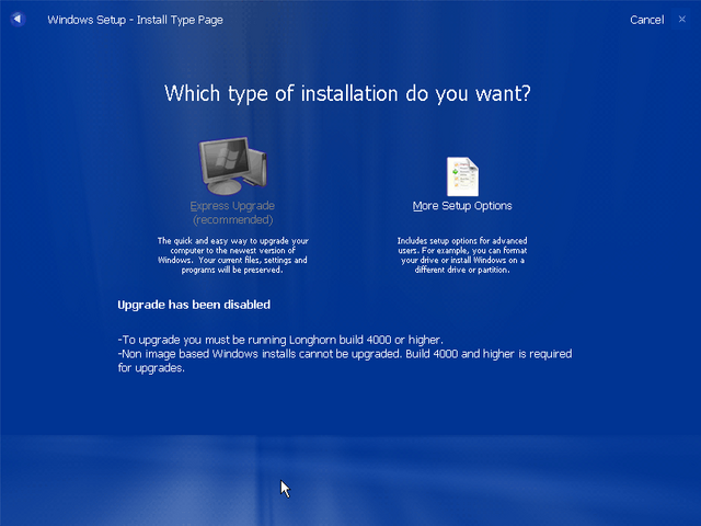 Windows Longhorn Build 4000 - WinStory Wiki