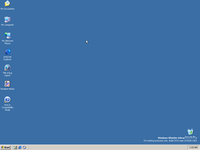 Windows Server 2003 Build 2433.1.main.010206-1822 - WinStory Wiki