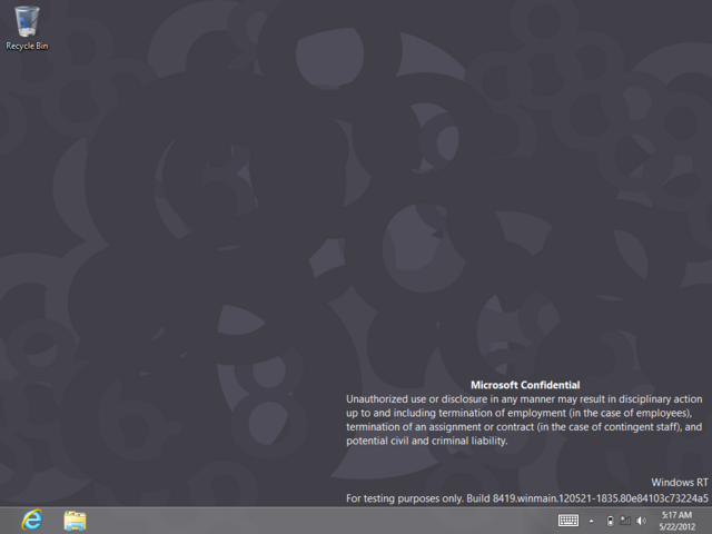 ‎Windows 8 Build 8419.0.winmain.120521-1835 - WinStory Wiki