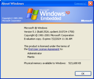 Windows XP Embedded Build 0573.0 - WinStory Wiki