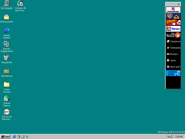 Windows 98 Build 1614 - WinStory Wiki
