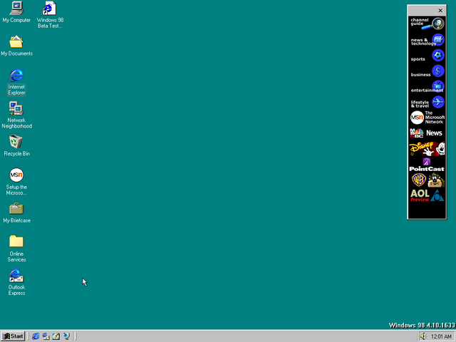 Windows 98 Build 1633 - WinStory Wiki